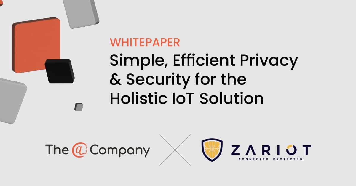 Simple Efficient Privacy And Security For The Holistic Iot Solution Atsign